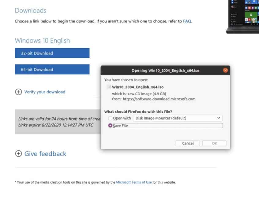 4 Easy steps to download the Windows 10 ISO image. – GetLabsDone