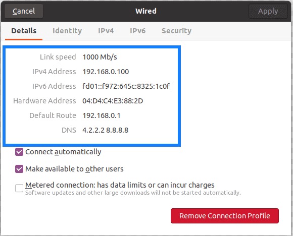 How To Set Static Ip On Ubuntu Gui And Cli Getlabsdone