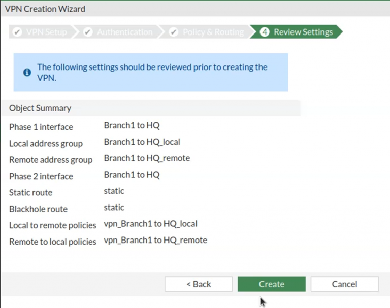 How to Configure IPsec tunnel on FortiGate With IPSec Wizard? – GetLabsDone