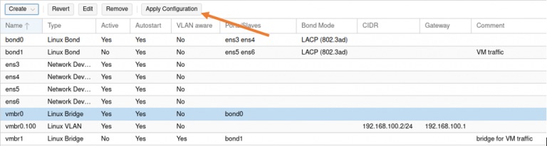 Steps to Create Proxmox Bridge with Multiple Ports using LACP bonding ...