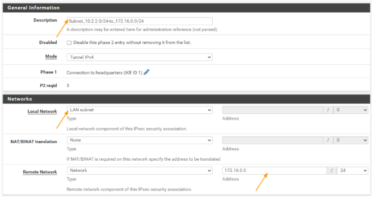 How To Setup Ipsec Site To Site Vpn In Pfsense With Multiple Subnets Getlabsdone